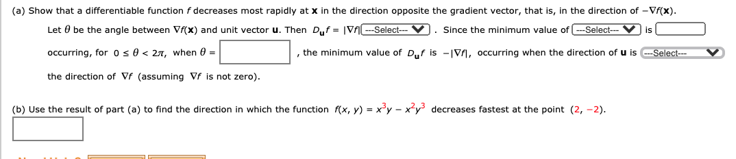 Solved (a) Show that a differentiable function f decreases | Chegg.com
