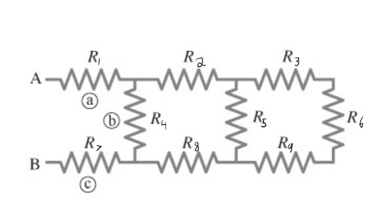 Solved Determine the equivalent resistance of the "ladder" | Chegg.com