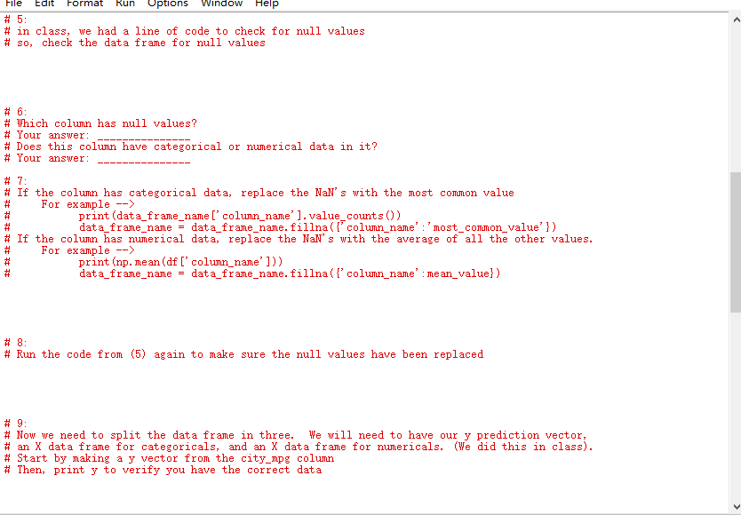 Solved File Edit Format Run Options Window Help # 5: # in | Chegg.com