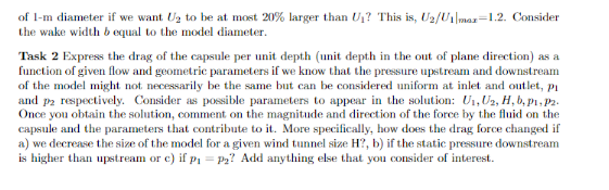 Solved Capsule's drag Once that we know the geometric limits | Chegg.com