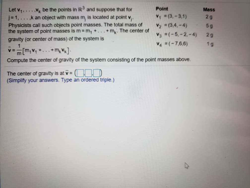Solved Let v,... ,Vk be the points in R3 and suppose that | Chegg.com