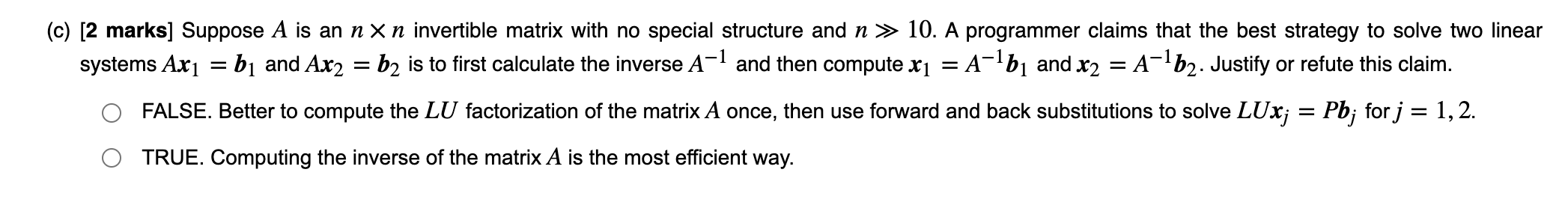 Solved (a) [4 marks] The computational complexity of some | Chegg.com
