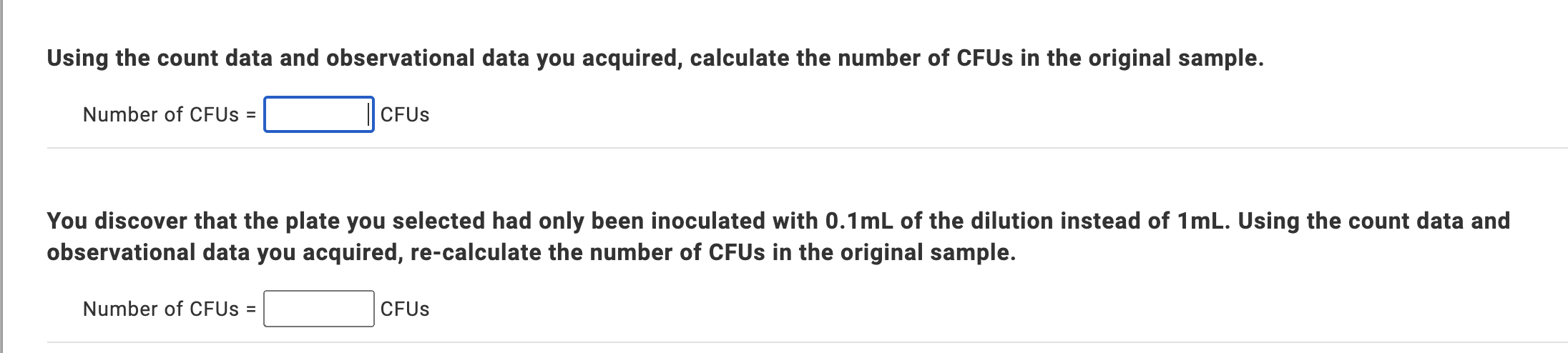 Solved Using the count data and observational data you | Chegg.com