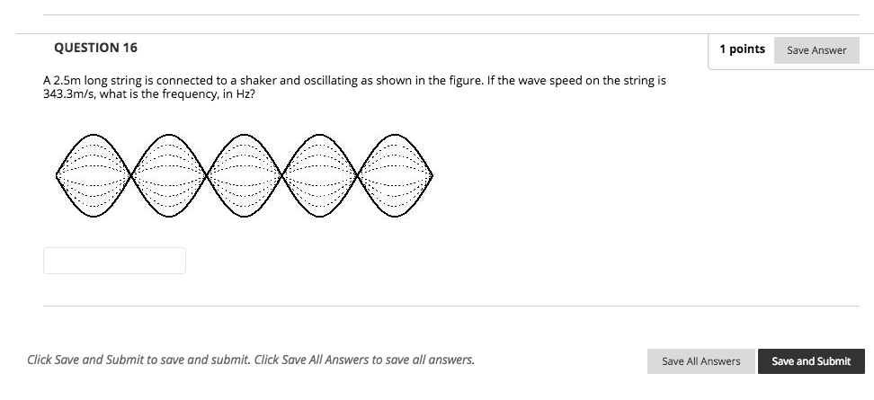 Solved QUESTION 16 1 points Save Answer A 2.5m long string | Chegg.com Solved QUESTION 16 1 points Save Answer A 2.5m long string | Chegg.com