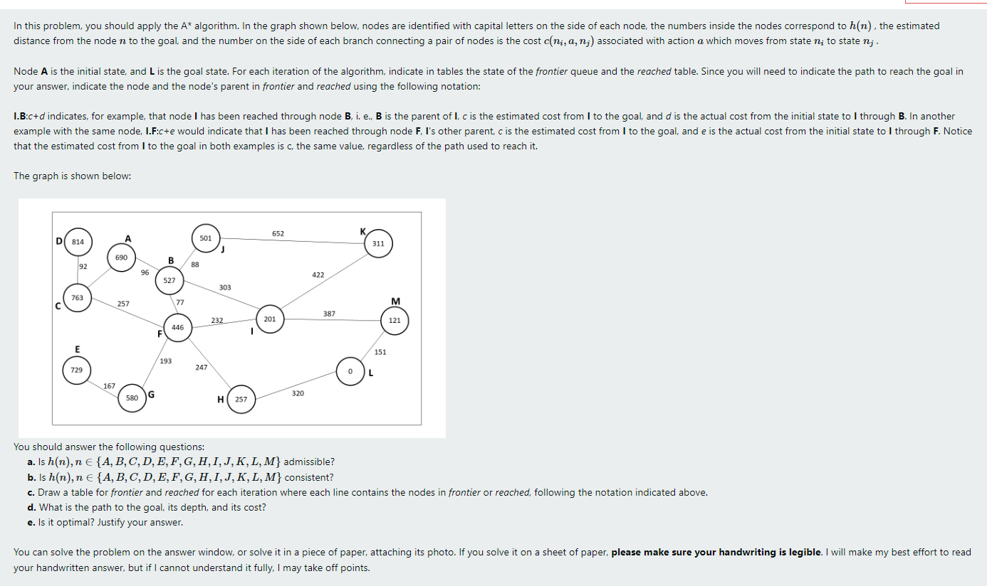Solved your answer, indicate the node and the node's parent | Chegg.com