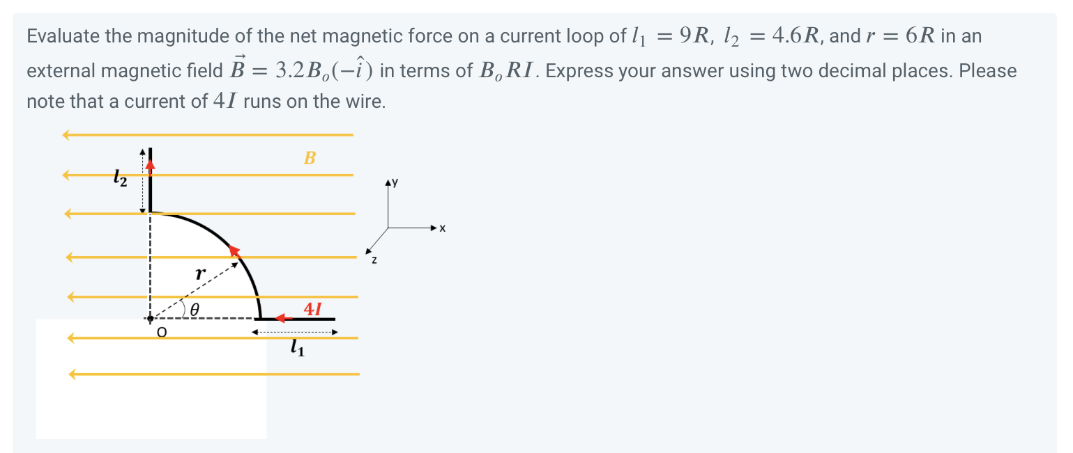 Solved Evaluate The Magnitude Of The Net Magnetic Force On A
