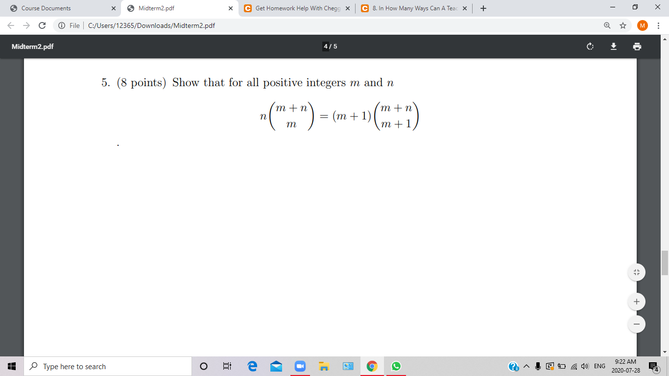 Solved Course Documents х Midterm2pdf х C Get Homework Help 5652