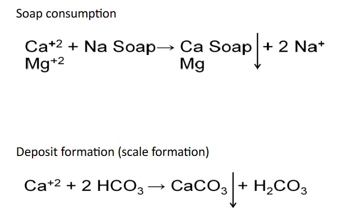 Solved Problems of using hard water (with reaction | Chegg.com