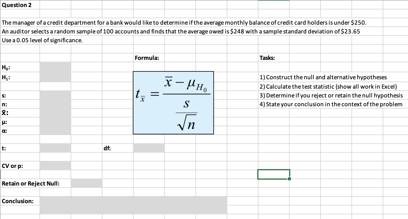 Solved Question 2 The manager of a credit department for a | Chegg.com