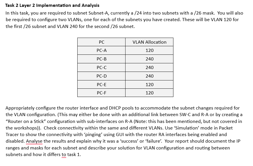Solved How to do this lab in Cisco Packet tracer please | Chegg.com