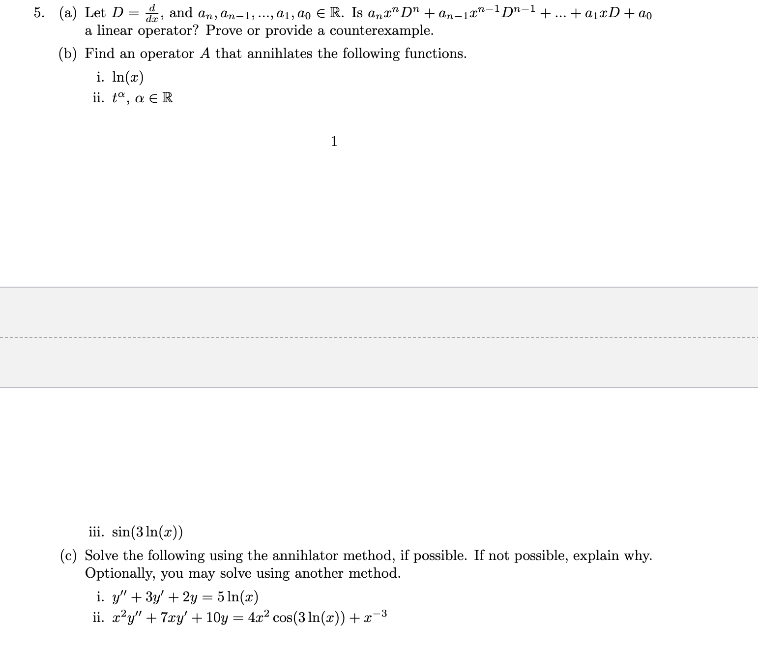 Solved 4. Consider the non-homogeneous equidimensional | Chegg.com