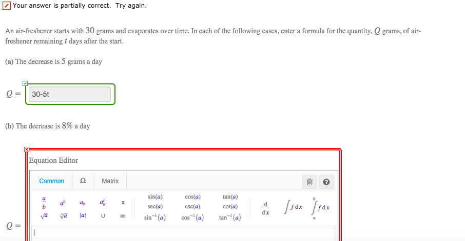 Solved Chapter 1, Section 1.5, Question 007 * Your answer is | Chegg.com