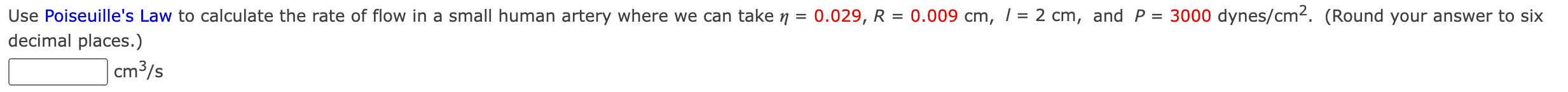 Solved cimal places.) cm3/s | Chegg.com