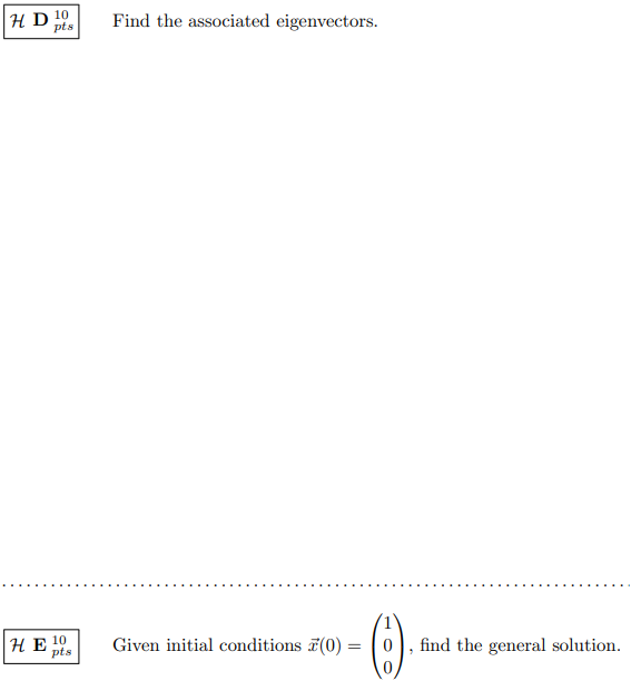 Solved Consider the linear system of ODEs x′=⎣⎡011101110⎦⎤x. | Chegg.com