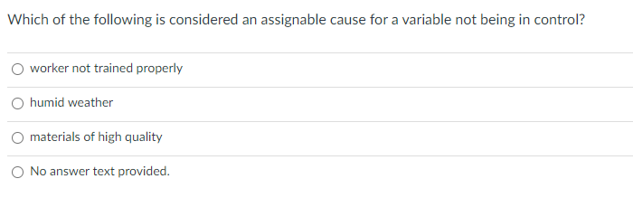 Solved Which of the following is considered an assignable | Chegg.com
