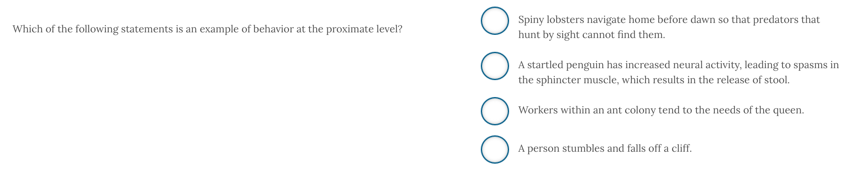 Solved Which of the following statements is an example of | Chegg.com