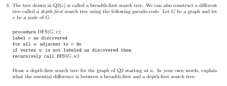 Solved 3. The tree drawn in \\( \\mathrm{Q} 2(\\mathrm{c}) | Chegg.com