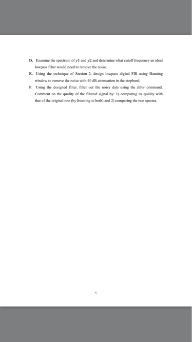 Part I Fir Design Using Windowing Technique 