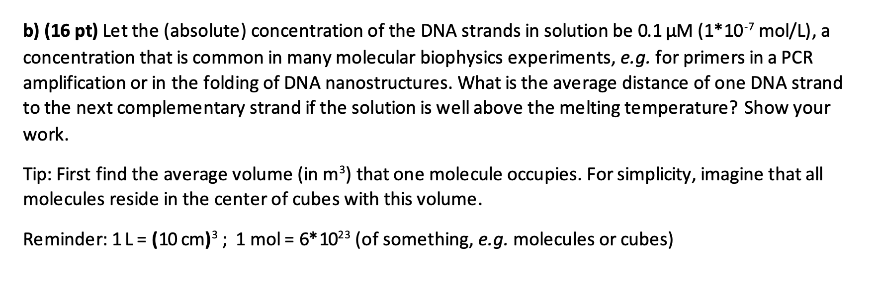 Solved Let the (absolute) ﻿concentration of the DNA strands | Chegg.com