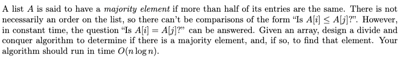 Solved • Give pseudocode for your algorithm. • Prove that | Chegg.com