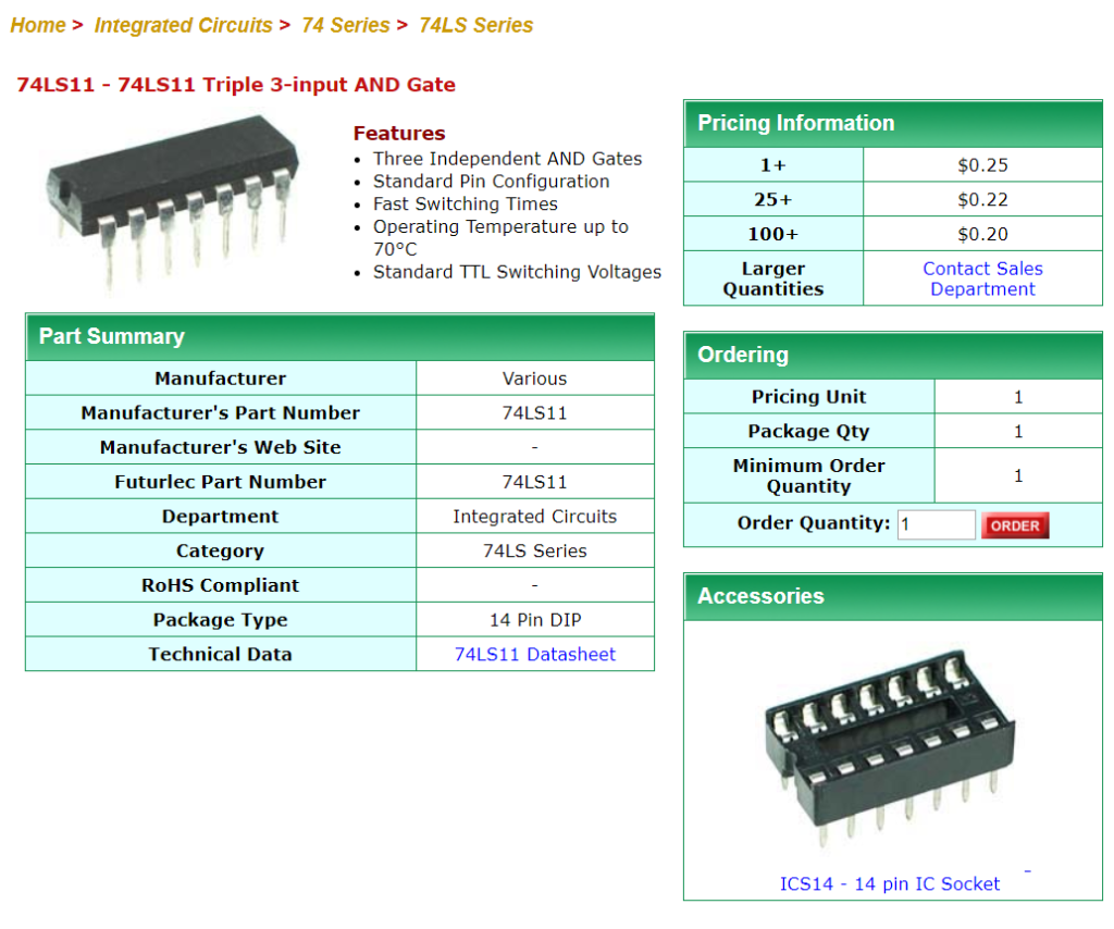 Solved Home > Integrated Circuits> 74 Series> 74LS Series | Chegg.com