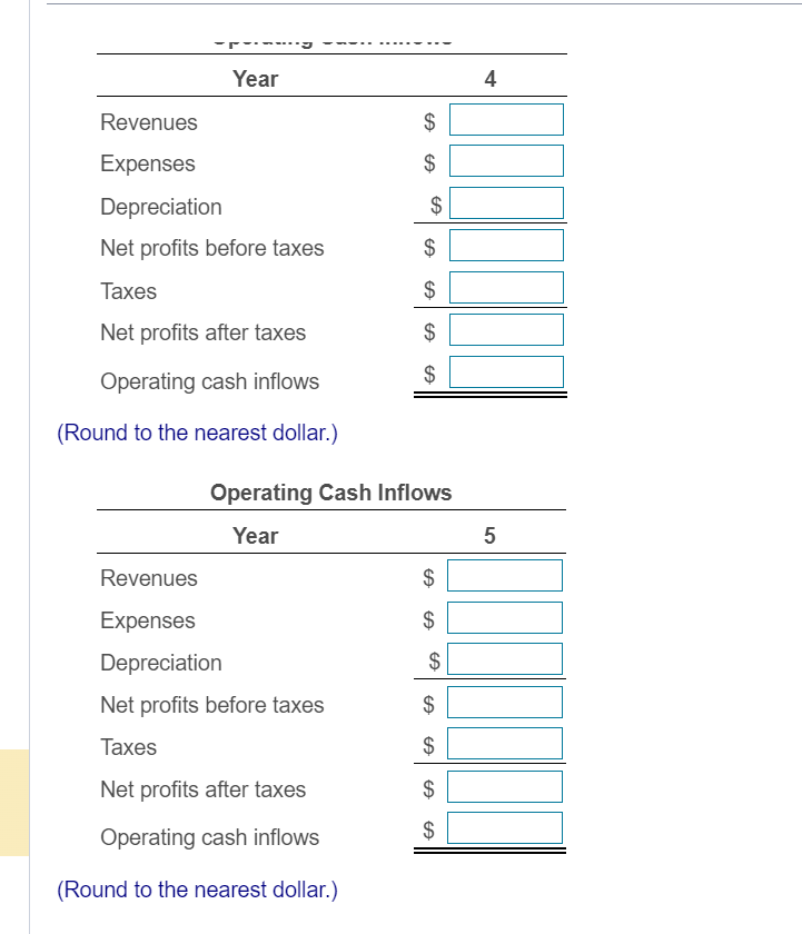 Solved a. Determine the initial cash flow required by the | Chegg.com