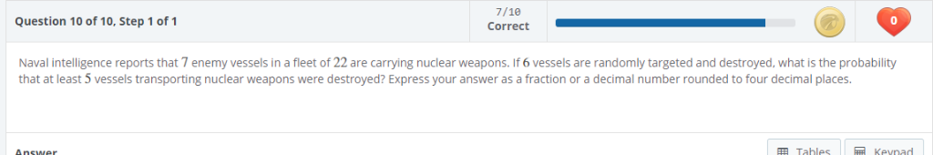 Solved 7/10 Question 10 of 10, Step 1 of 1 Correct Naval | Chegg.com