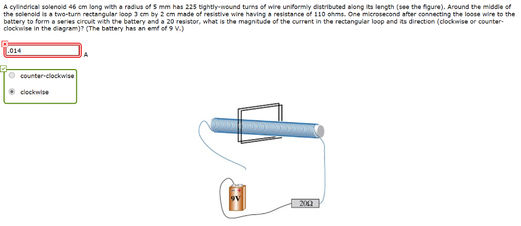 Solved A cylindrical solenoid 46 cm long with a radius of 5 | Chegg.com