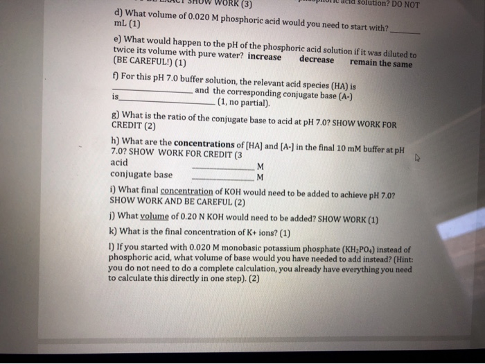 Solved Lo Pageview H a Polyprotic buffers (20 pts) | Chegg.com