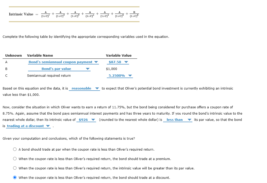 Solved Intrinsic Value | Chegg.com