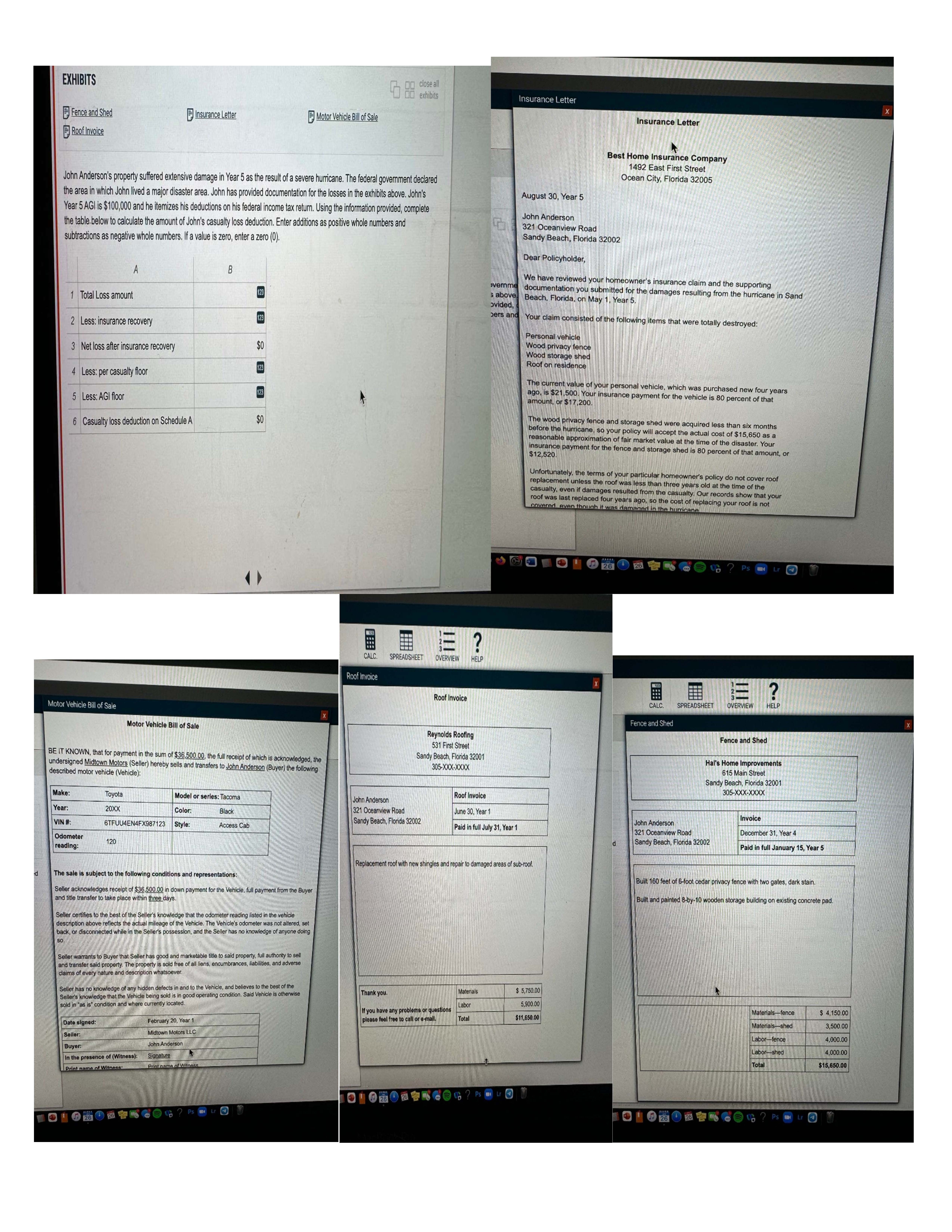Using the information provided. complete the table | Chegg.com