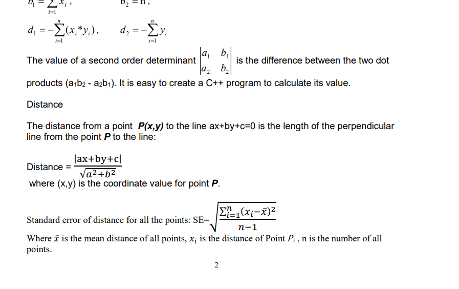 Solved Given a set of x,y data points, it is often necessary | Chegg.com
