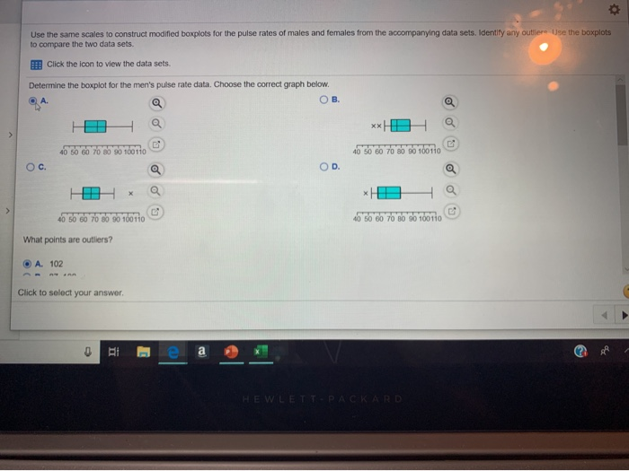 Solved Use the same scales to construct modified boxplots | Chegg.com