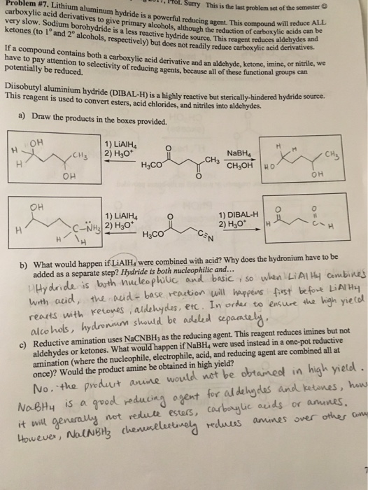 Solved Lithium aluminium hydride is a powerful reducing | Chegg.com