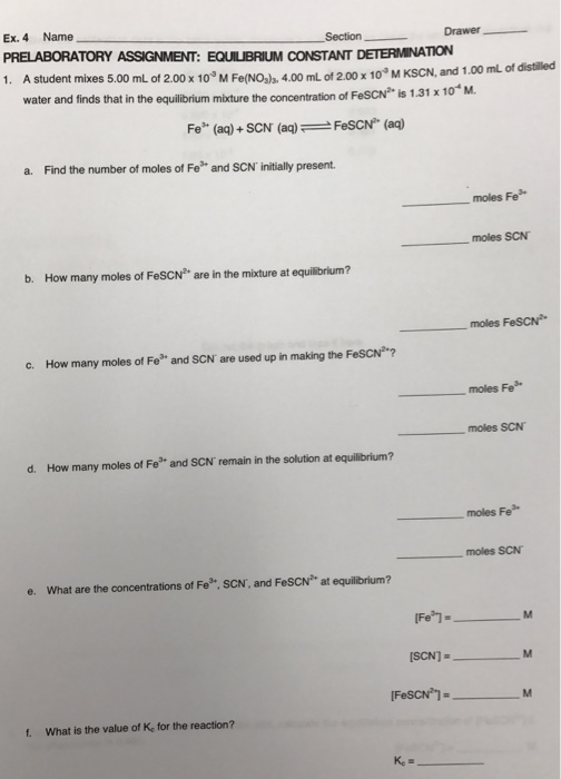 Solved A student mixes 5.00 mL of 2.00 times 10^-3 M | Chegg.com