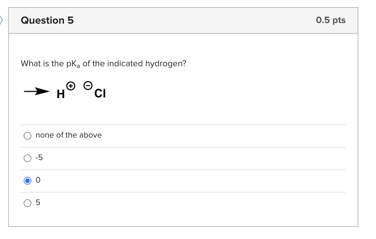 Solved What is the pKa of the indicated hydrogen? none of | Chegg.com
