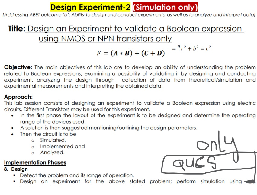 Design Experiment-2 (Simulation only) [Addressing | Chegg.com