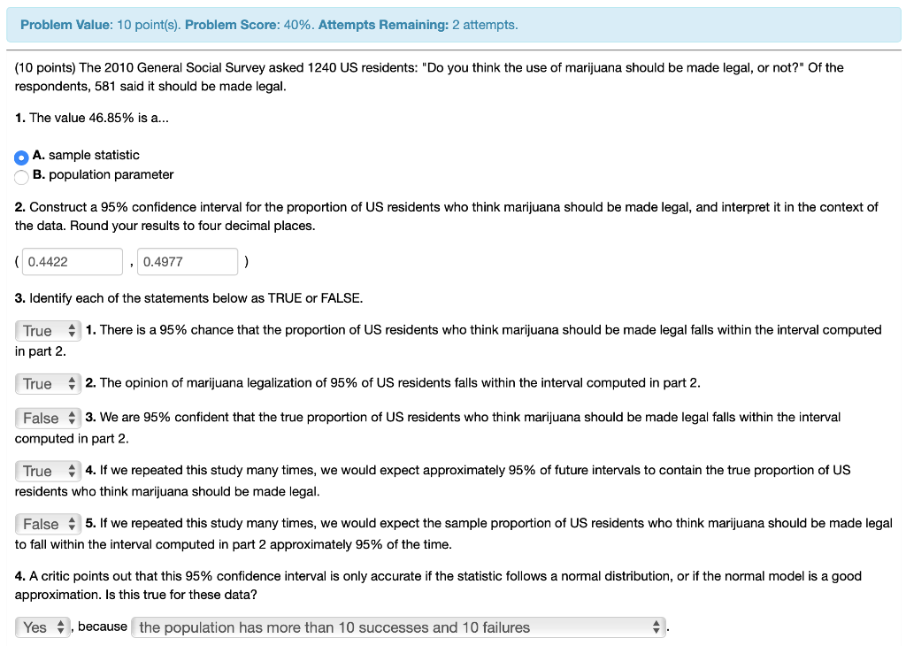 Solved Problem Value: 10 points). Problem Score: 40%. | Chegg.com