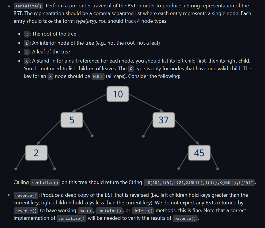 Solved package cs1501_p1; public class BST