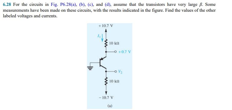 Solved 6.28 For the circuits in Fig. P6.28(a), (b), (c), and | Chegg.com