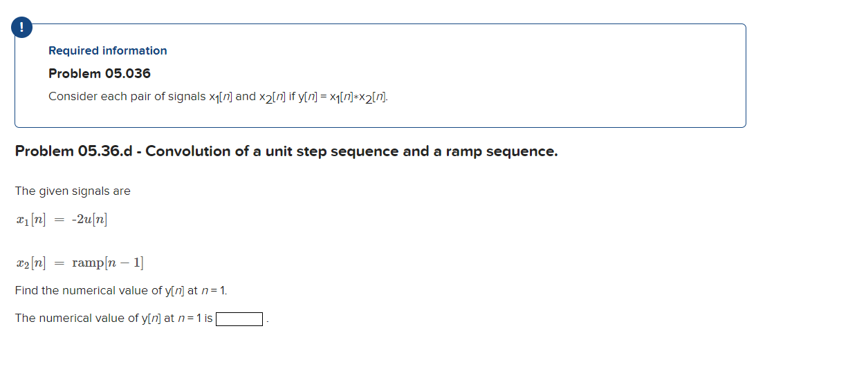 Solved Required information Problem 05.036 Consider each | Chegg.com