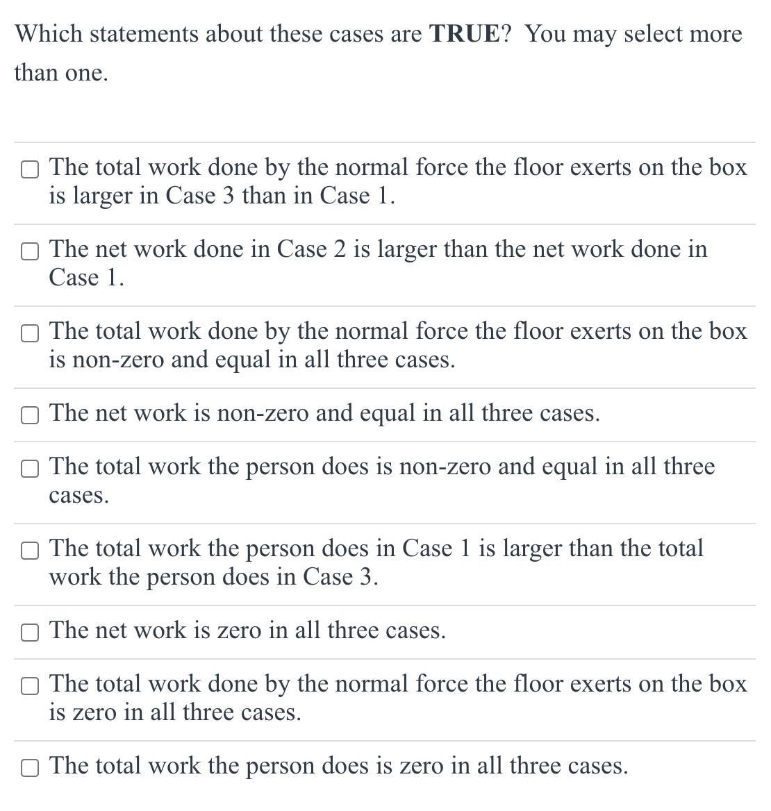 Solved Three boxes of different mass start at rest on a | Chegg.com