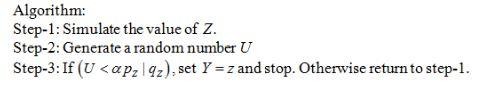Solved Algorithm: Step-1: Simulate the value of Z. Step-2: | Chegg.com