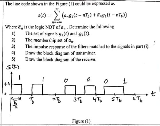 HE- The line code shown in the Figure (1) could be | Chegg.com