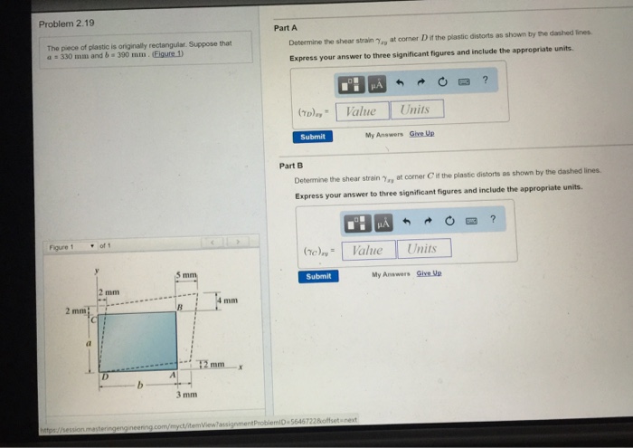 Solved The piece of plastic is originally rectangular. | Chegg.com