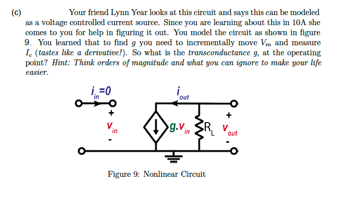 Solved (c)Your friend Lynn Year looks at this circuit and | Chegg.com