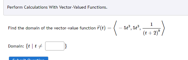 Solved Perform Calculations With Vector-Valued Functions. | Chegg.com