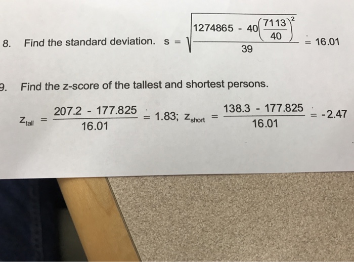Solved Find the standard deviation. s = squareroot 1274865 - | Chegg.com