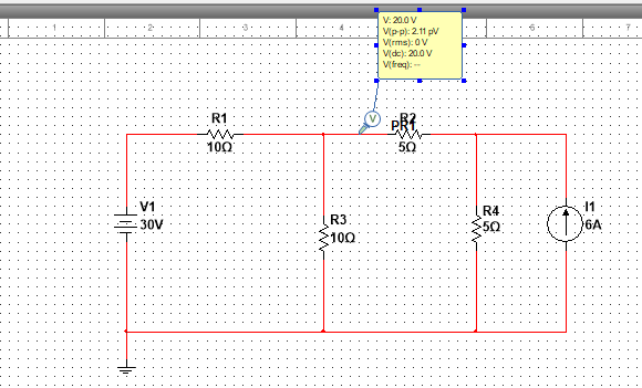 Solved For the circuit shown below, determine the voltage | Chegg.com