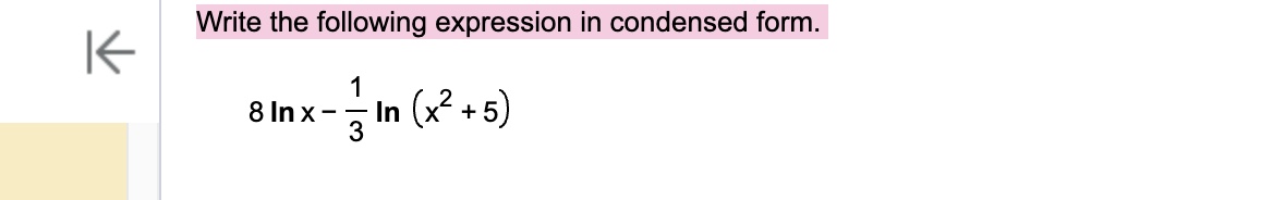 Solved Write the following expression in condensed | Chegg.com